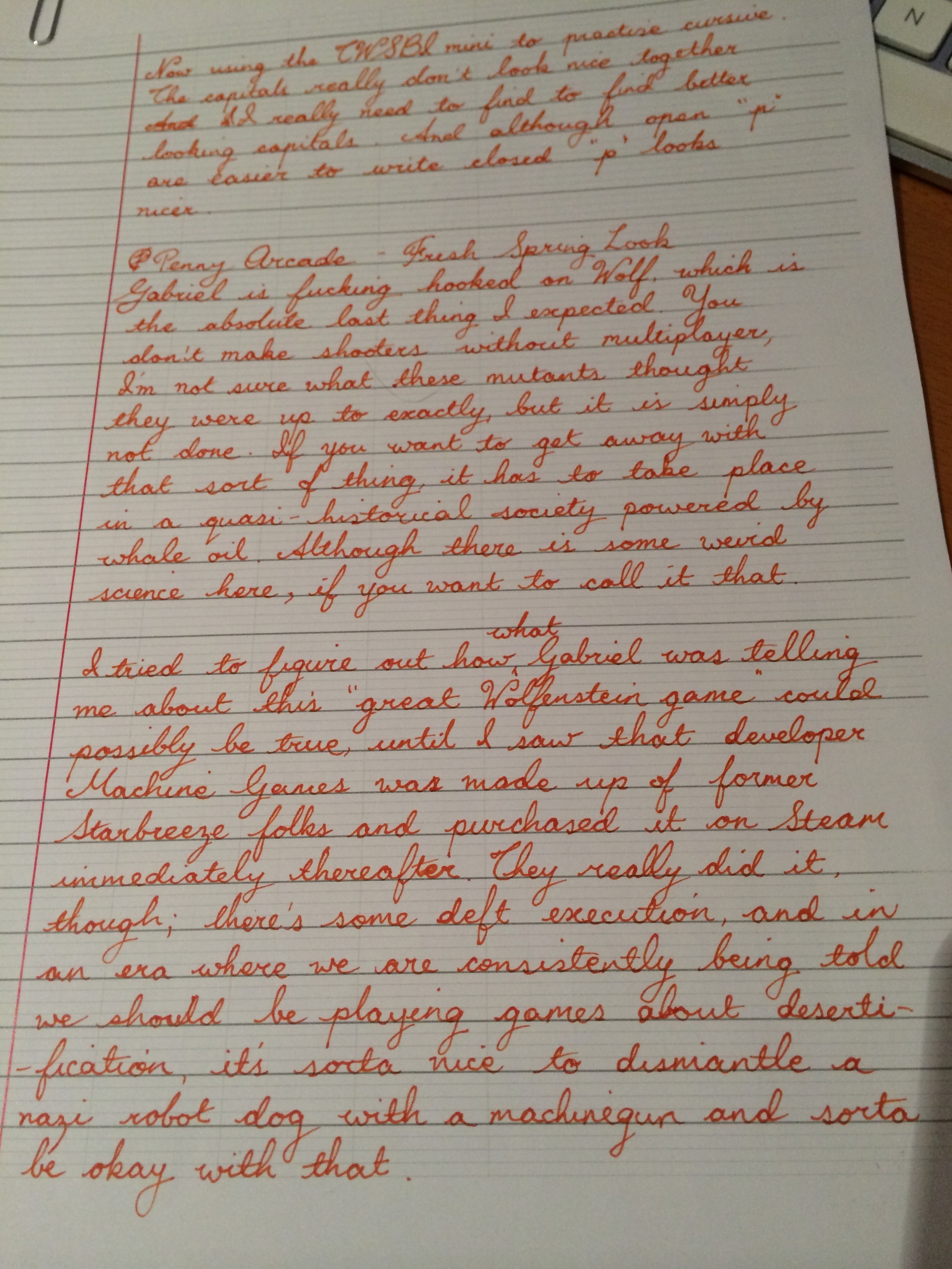 Practicing My Handwriting With French Ruled (Seyes) Paper